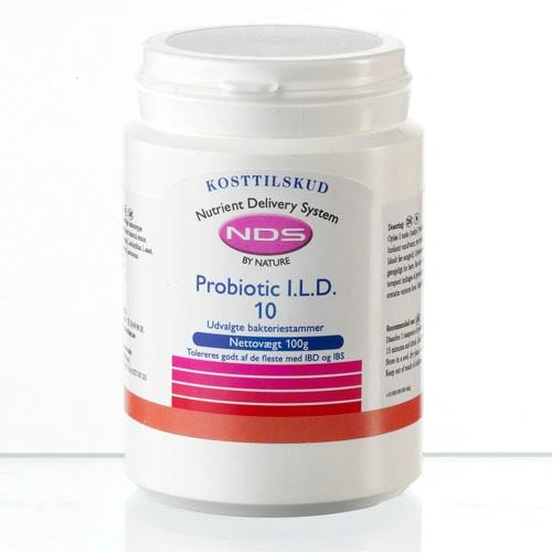 NDS I.L.D. 10 Probiotic, 100g. - Mælkesyrebakterier - 239,95